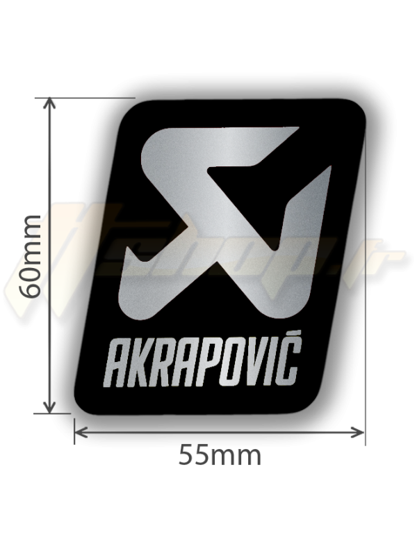 Akrapovic Heat Proof Sticker SP-VST18AL (60mm x 55mm) — Superbike ...